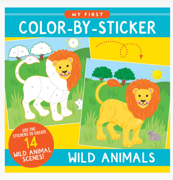 My First Color-By-Sticker Wild Animals | RPS Toys